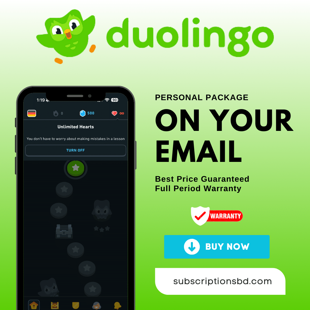 Duolingo Plus Subscription - Duolingo plus price in BD